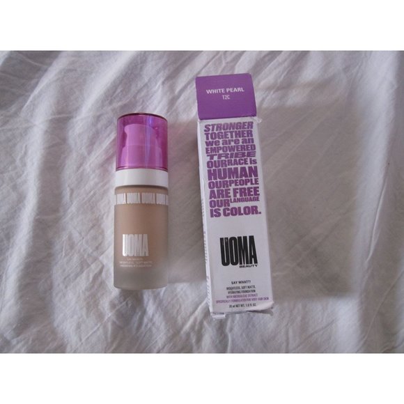 Uoma Beauty | Makeup | Uoma Beauty Say What Weightless Matte Hydrating Foundation White Pearl ...